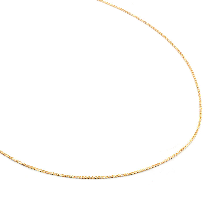 14K Solid Gold Spiga Chain Necklace – dannynewfeldjewelry