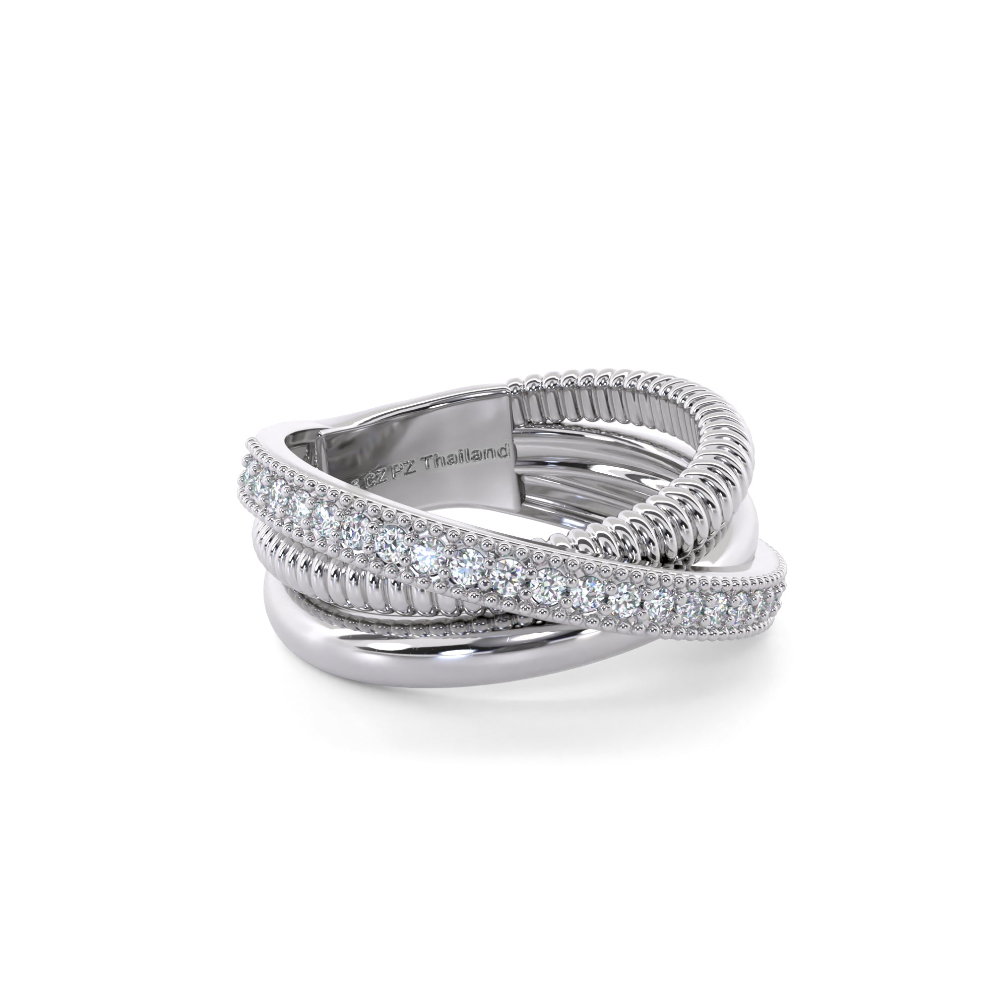 Gemstone Crossover Ring – dannynewfeldjewelry
